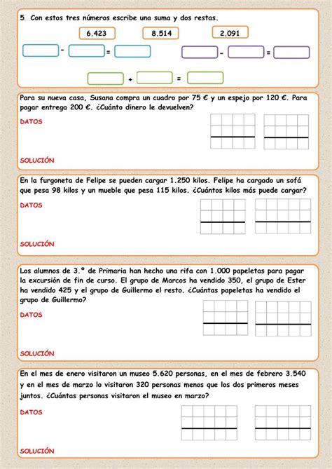 Resta 1 Interactive Worksheet Live Worksheets
