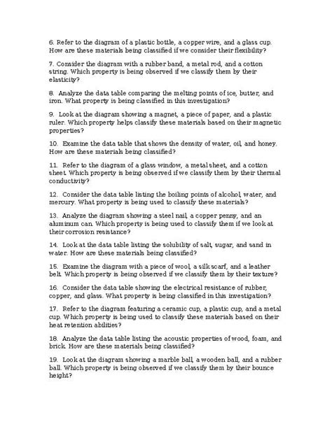 Grade 2 Science Classify Materials By Spiral Review Mixed Practice