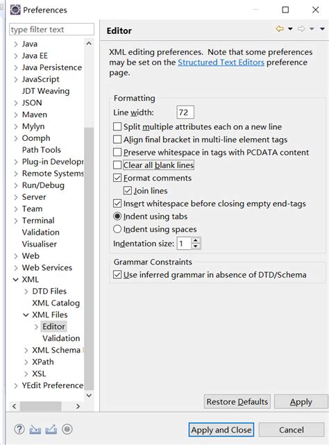 Eclipse中xml格式化设置 Dawntraveler 博客园 Eclipse中xml格式化设置 Dawntraveler 博客园