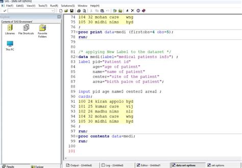 Kadamachi Venkatesh On Linkedin About Sas Dataset And Set Options In