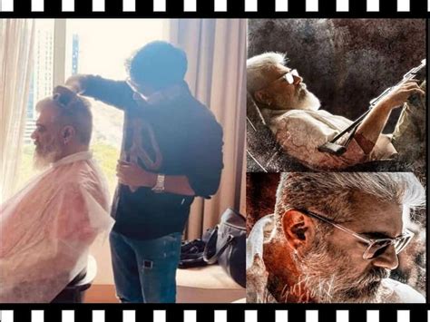 Ajith Kumar Thunivu Movie Look And Haircut Photo Leaked Thunivu ‛துணிவு இரண்டாம் லுக்