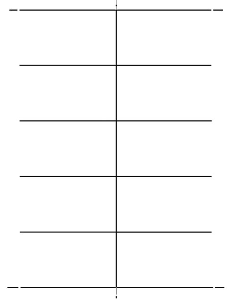 Flashcard Word Template