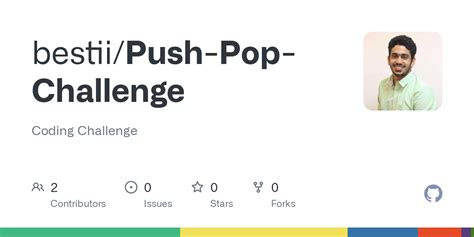 GitHub Bestii Push Pop Challenge Coding Challenge