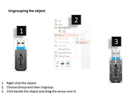 Icon Of A USB Device With Data Storage Ppt Slides PowerPoint Slide Clipart Example Of