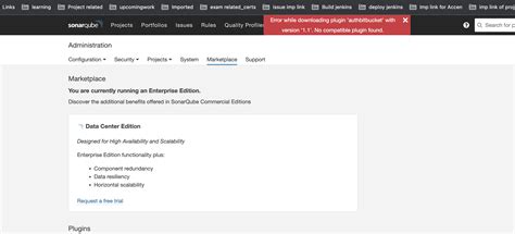 sonar bitbucket configuration sonarqube server community build