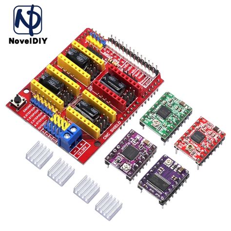 cnc shield v3 grograve gép 3d nyomtató 4pcs a4988 drv8825 at2100
