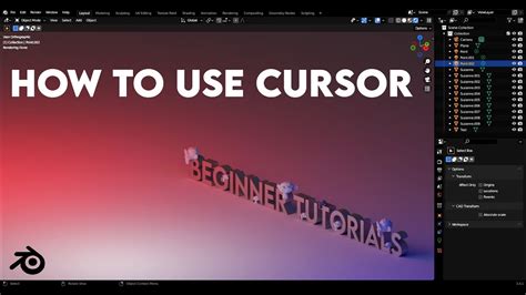 how to use cursor effectively in blender blender basics youtube