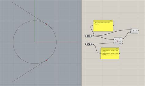 Cutting A Circle By Through 2 Tangent Lines Grasshopper Mcneel Forum