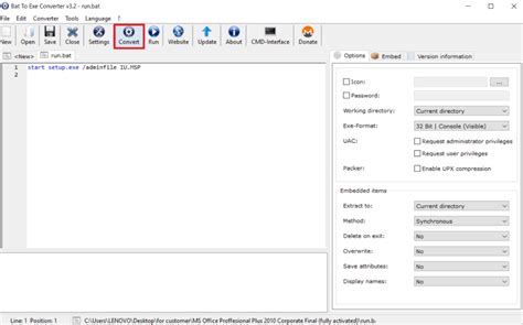 how to convert bat to exe in windows 10 techcult