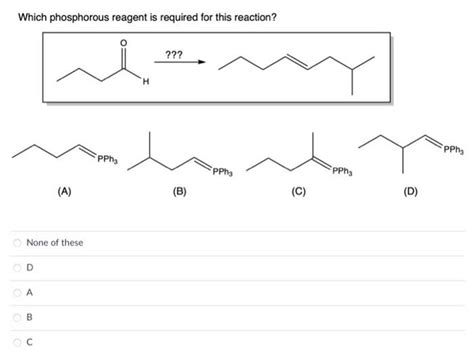 Solved What Is The Major Product Of This Reaction B C D A