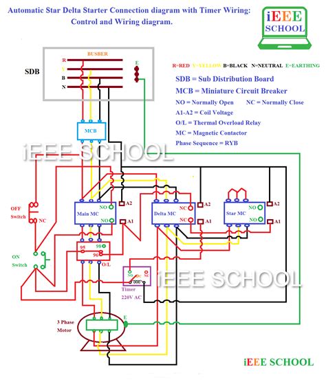 Star Delta Starter Control Wiring Diagram With Timer Pdf Wiring Flow