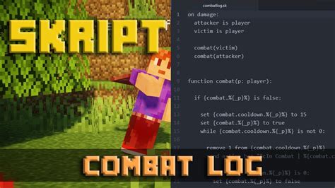 How To Make A Combat Log Minehut Skript Tutorial Youtube