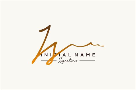 Initial Js Signature Logo Template Vector Hand Drawn Calligraphy Lettering Vector Illustration