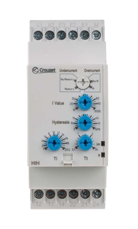 84871130 Crouzet Crouzet Current Monitoring Relay 3 Phase DPDT DIN Rail 614 9397 RS