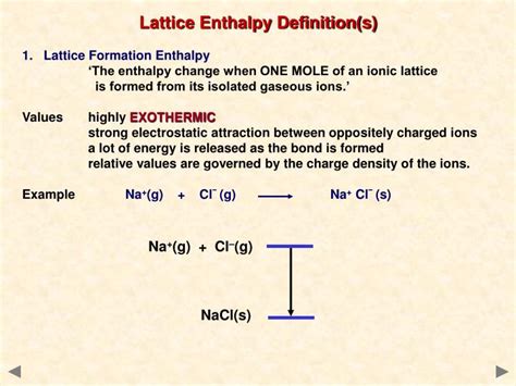 PPT Lattice Enthalpy PowerPoint Presentation ID