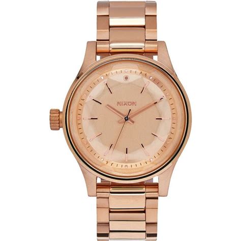Nixon Facet 38 Womens Watch In All Rose Gold Gold Watch Bracelet