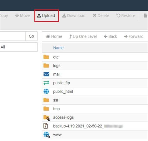 How To Use CPanel File Manager To Upload Download Files