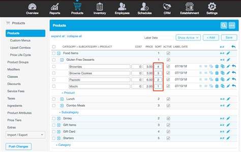 How To Change The Display Order Of Products Individual Point Of Sale