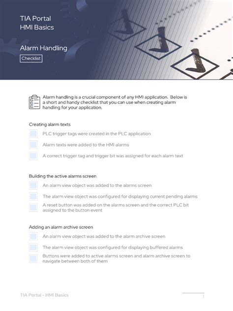 Alarm Handling Checklist Pdf Pdf