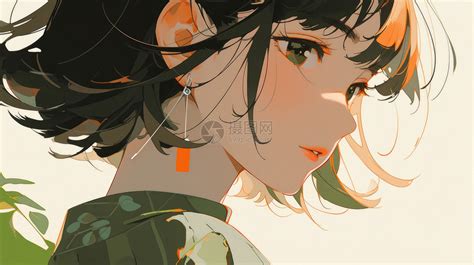 大眼睛漂亮精致的卡通女孩头像插画图片下载 正版图片402517866 摄图网