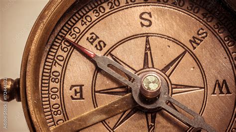 Antique Compass Face