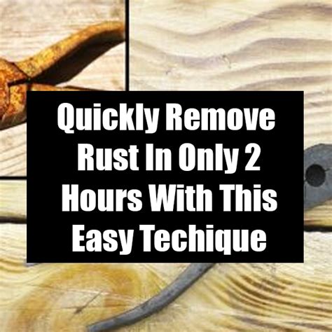 Quickly Remove Rust In Only Hours With This Easy Techique