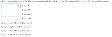 Solved Give A Recursive Definition Of The Following Chegg