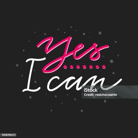 손으로 그린 동기 부여 견적 예 수입니다 있습니다 포스터 및 배너 레터링 귀여운 소식통 개념에 대한 스톡 벡터 아트 및 기타 이미지 개념 검은색 겨냥 Istock