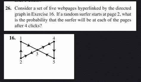 Consider A Set Of Five Webpages Hyperlinked By Chegg