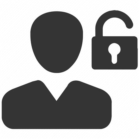 unlock user icon download on iconfinder on iconfinder