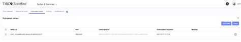 Spotfier Server インストール時nodeが表示されない場合の原因について Tibcoサポート
