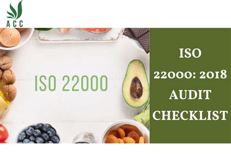 Iso 22000 2018 Audit Checklist