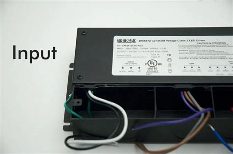 100w 24vdc Class 2 Led Driver With Dmx Decoder Lw 24100 5c Adj Led World Lighting