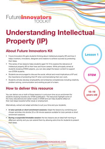 Future Innovators Toolkit Teaching Resources