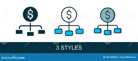 Hierarchy Icon Design Flowchart Vector Workflow Icon Cartoondealer