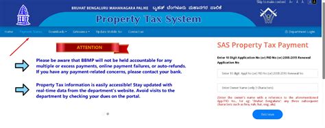 BBMP Property Tax 2023 24 Online Payment Check Status Bill Receipt
