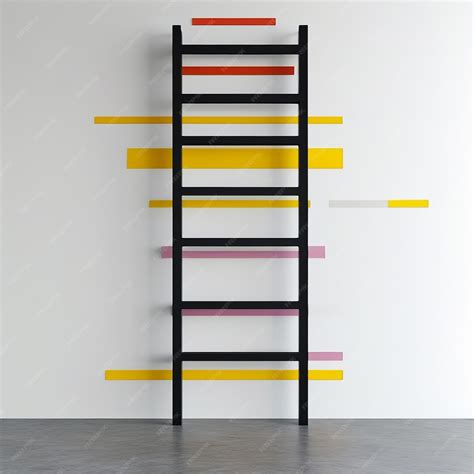 A Simple Ladder Using Just Two Vertical Lines With Evenly Spaced