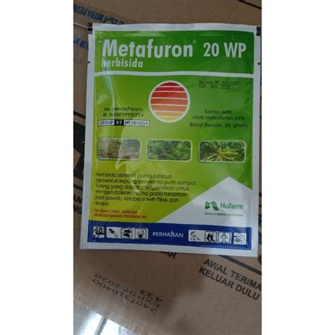 Jual Herbisida Metafuron 20 Wp Metil Metsulfuron 20 20 Gram Shopee