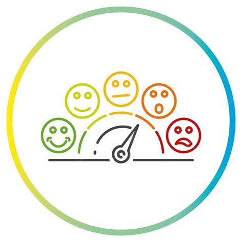 Premium Vector Rating Scale Icon Customer Satisfaction Meter