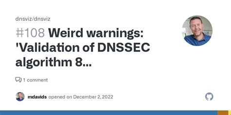 weird warnings validation of dnssec algorithm 8 rsasha256 is not