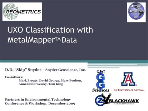 Ppt Uxo Classification With Metalmapper Tm Data Powerpoint