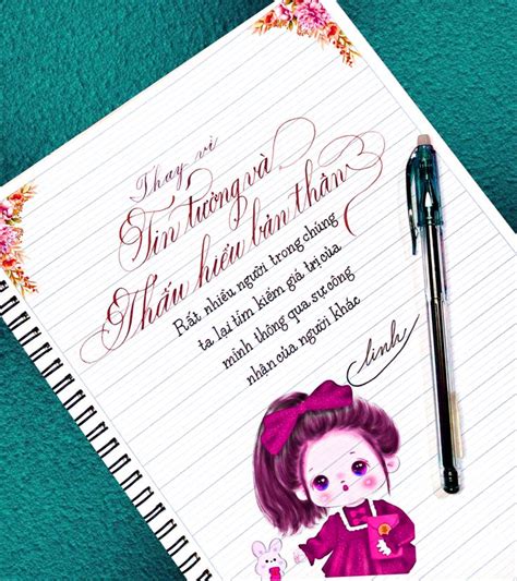 Pin by Tuyen Tran on Chữ sáng tạo Handwriting alphabet Cursive Book cover