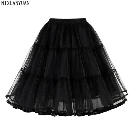 새로운 패션 얇은 명주 그물 Crinoline 빈티지 페티코트 웨딩 드레스 언더 스커트 로커 블리 투투 솜털 성인 짧은 오간자