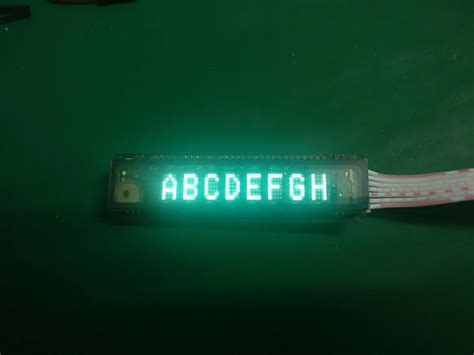 Futaba 8md06inkm Vfd Phosphor Screen Display Module 8 Bit 5x7 Lattice Dot Matrix Vfd 8 Md 06inkm