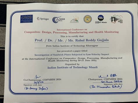 Gajjala Rahul Reddy On Linkedin Dear Connections I Am Happy To Share That I Recently Presented