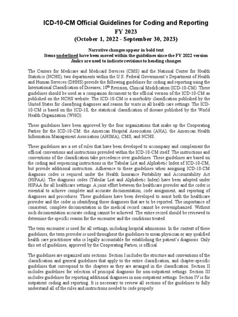 Icd 10 Cm Guidelines Pdf Public Health Epidemiology