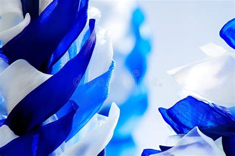 Abstract Blue And White Fabric Texture Background Swirling Flowing Design For Modern Design