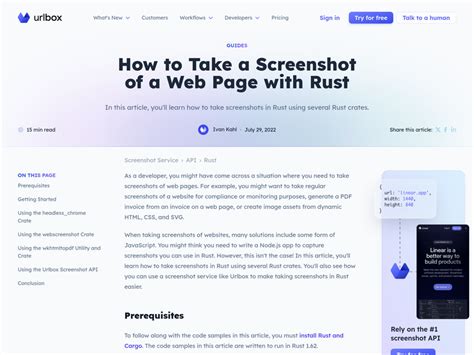 How To Take A Screenshot Of A Web Page With Rust Urlbox