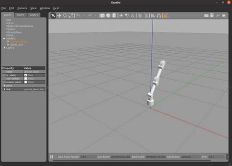 how to build a simulated robot arm using ros