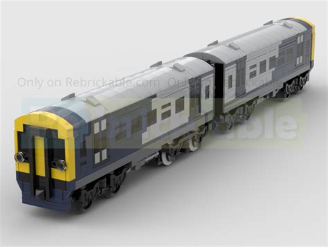 Lego Moc Class 158 Two Carriage Dmu Train In South Western Railway